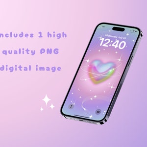 Y2K Aesthetic Phone Wallpaper | Cute Heart iPhone Wallpaper | Pastel ...