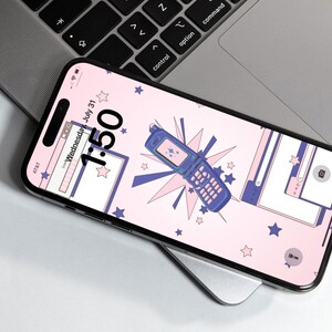 Y2K Aesthetic Phone Wallpaper | Cute iPhone Wallpaper | Pink & Purple ...
