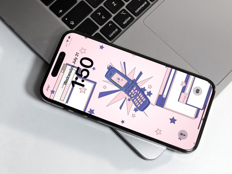Y2K Aesthetic Phone Wallpaper | Cute iPhone Wallpaper | Pink & Purple ...