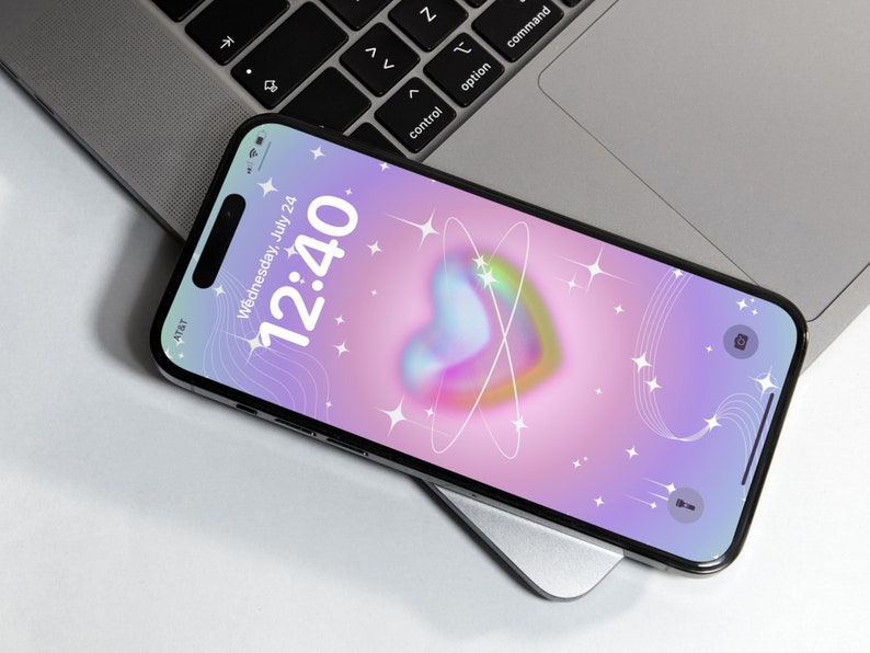 Y2K Aesthetic Phone Wallpaper | Cute Heart iPhone Wallpaper | Pastel ...