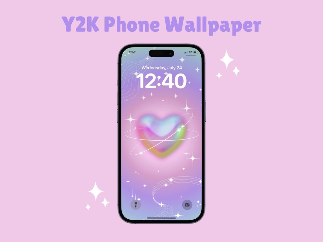 Y2K Aesthetic Phone Wallpaper | Cute Heart iPhone Wallpaper | Pastel ...