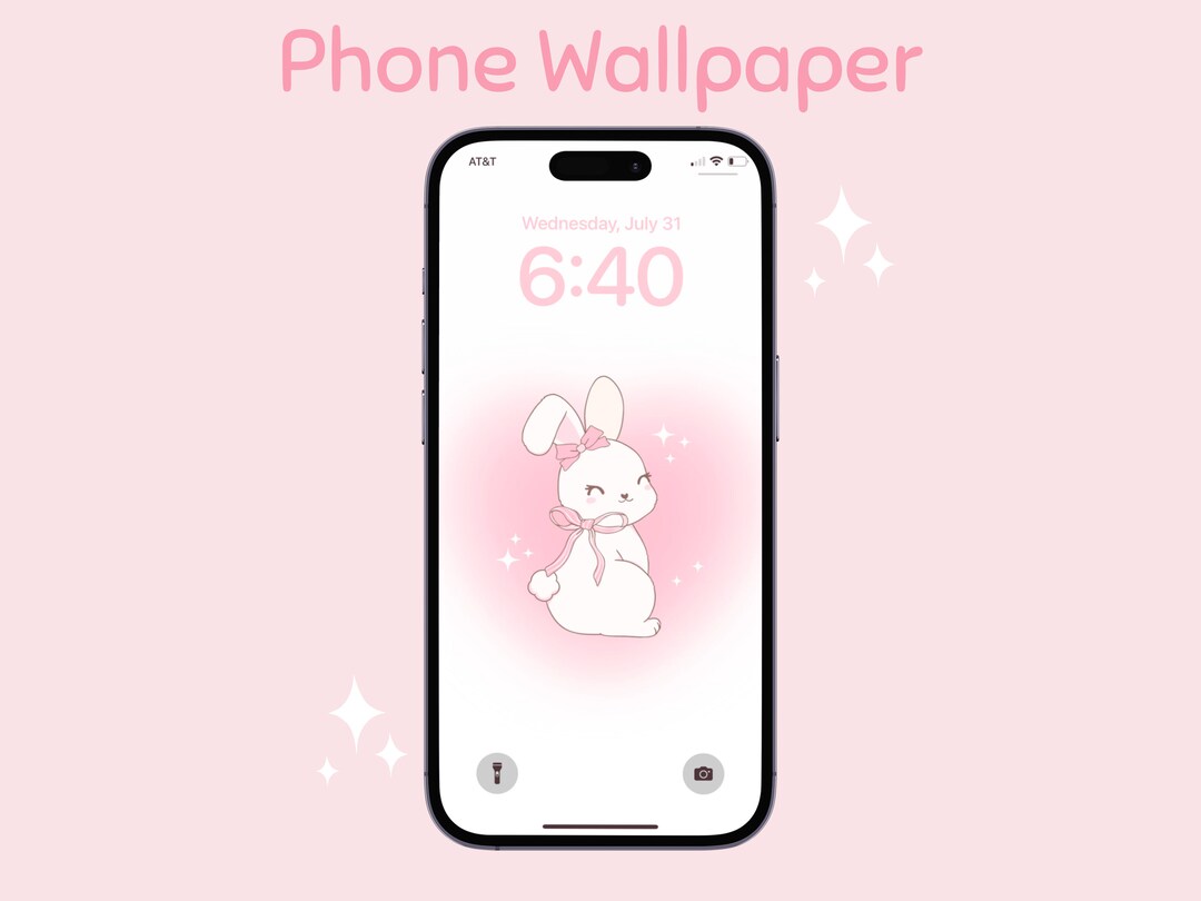 Coquette Bunny Phone Wallpaper | Cute Soft Girl iPhone Wallpaper ...