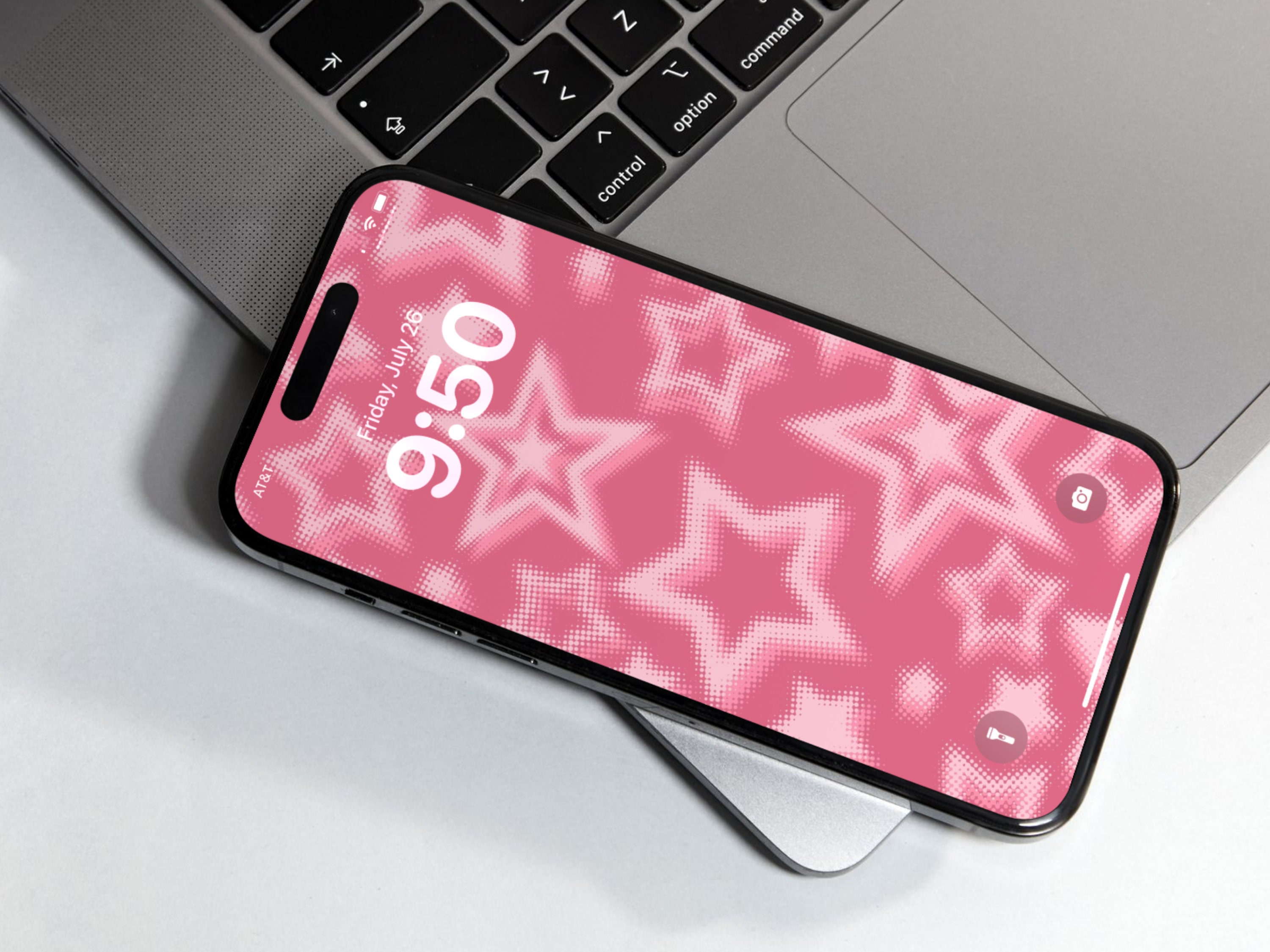 Y2K Star Phone Wallpaper Set | Aesthetic Halftone iPhone Wallpaper ...