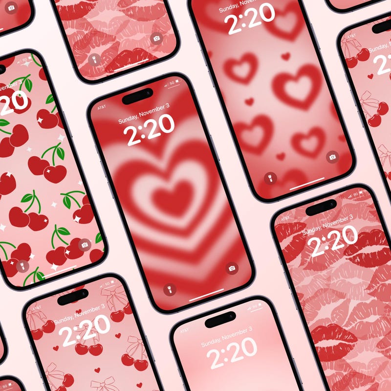 Cherry Wallpaper Preppy - Etsy