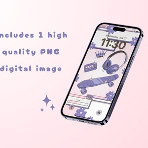 Y2K Aesthetic Phone Wallpaper | Cute iPhone Wallpaper | Pink & Purple ...