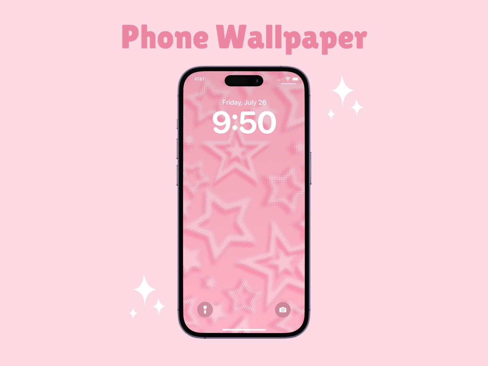 Y2K Star Phone Wallpaper | Aesthetic Halftone iPhone Wallpaper | Pastel ...