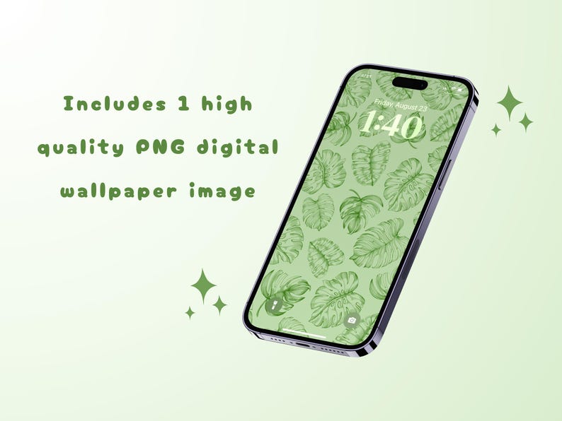 Botanical Phone Wallpaper | Tropical iPhone Wallpaper | Aesthetic Lock ...