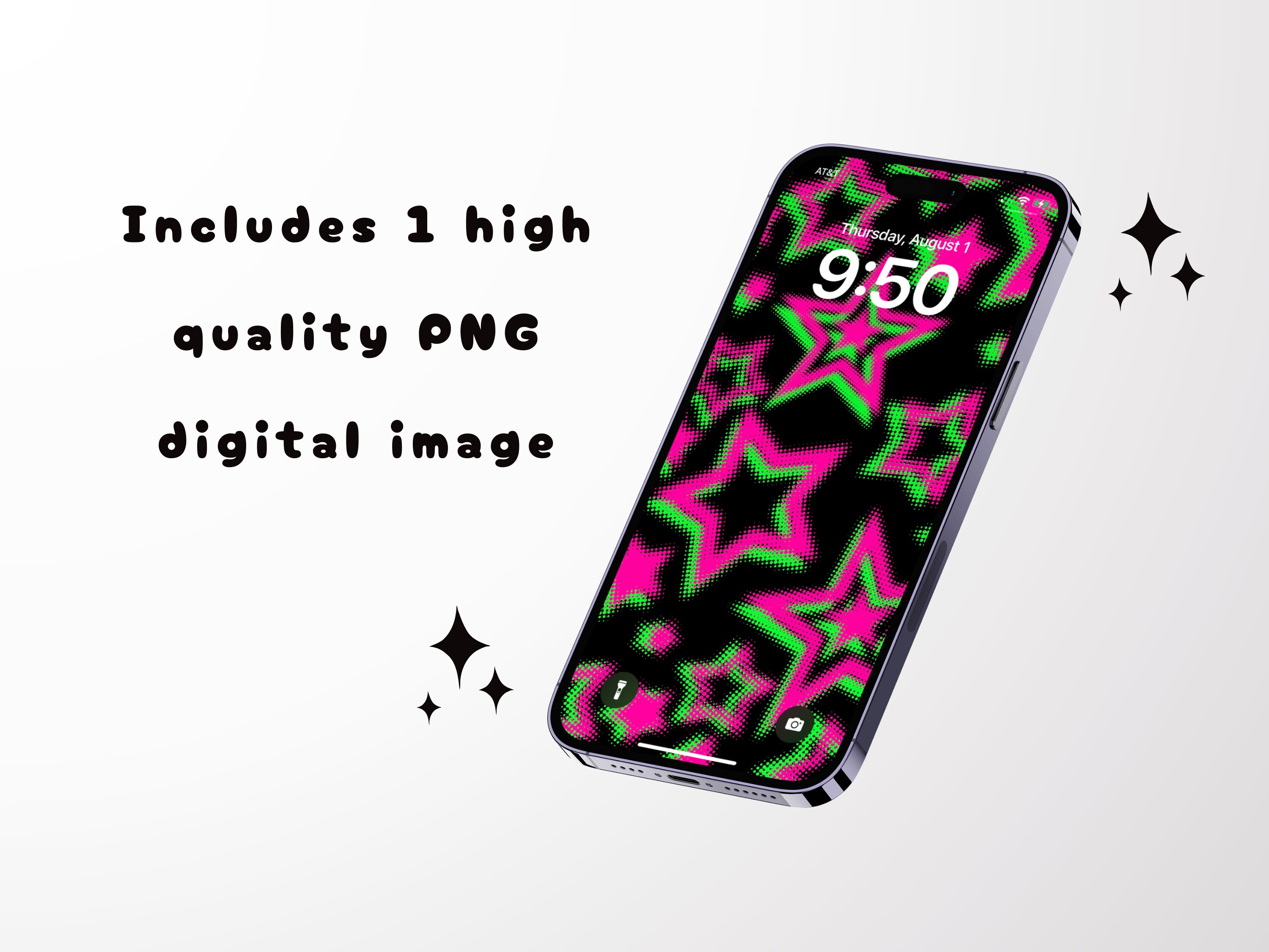 Y2K Star Phone Wallpaper | Aesthetic Halftone iPhone Wallpaper | Neon ...