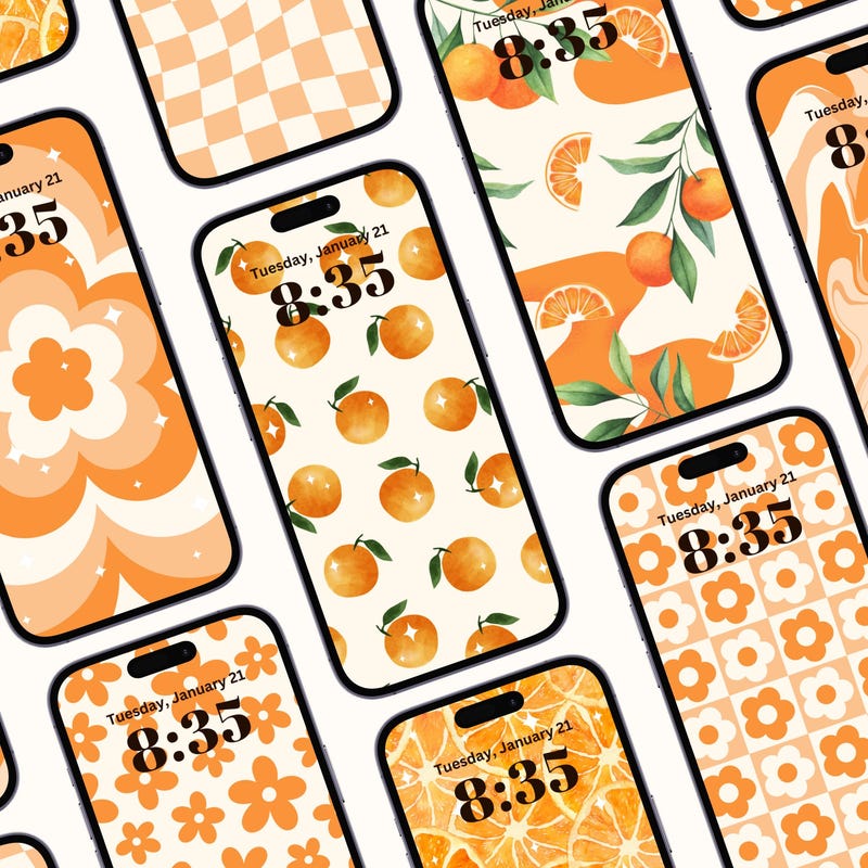 Blue Flowers Phone Wallpaper - Etsy UK