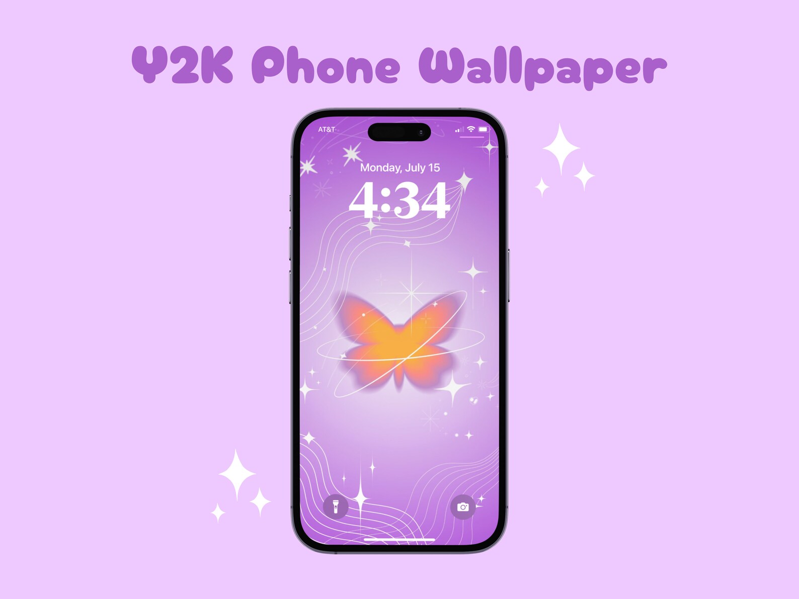 Y2K Aesthetic Phone Wallpaper | Cute Butterfly iPhone Wallpaper ...