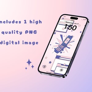 Y2K Aesthetic Phone Wallpaper | Cute iPhone Wallpaper | Pink & Purple ...