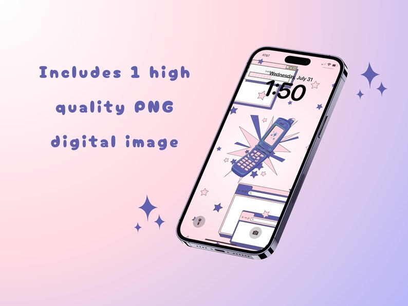 Y2K Aesthetic Phone Wallpaper | Cute iPhone Wallpaper | Pink & Purple ...