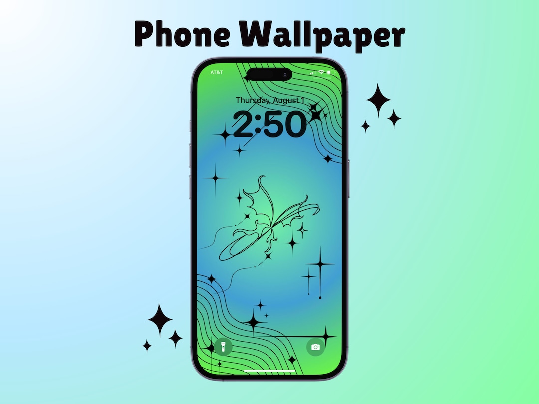 Y2K Butterfly Phone Wallpaper | Cute iPhone Background | Aesthetic Lock ...