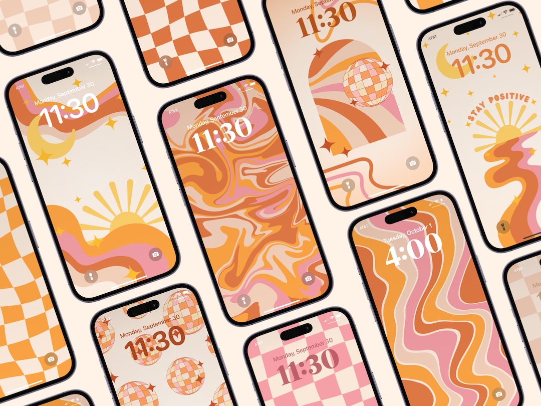 10 Groovy Phone Wallpapers | Cute iPhone Wallpaper Pack | Aesthetic ...