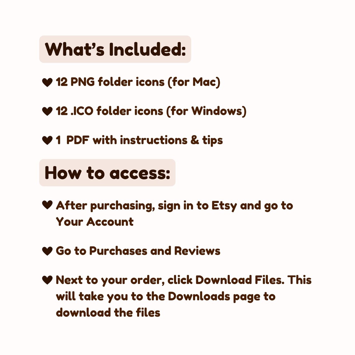 Neutral Aesthetic Desktop Folder Icons Pack, 12 Beige and Brown Folder ...