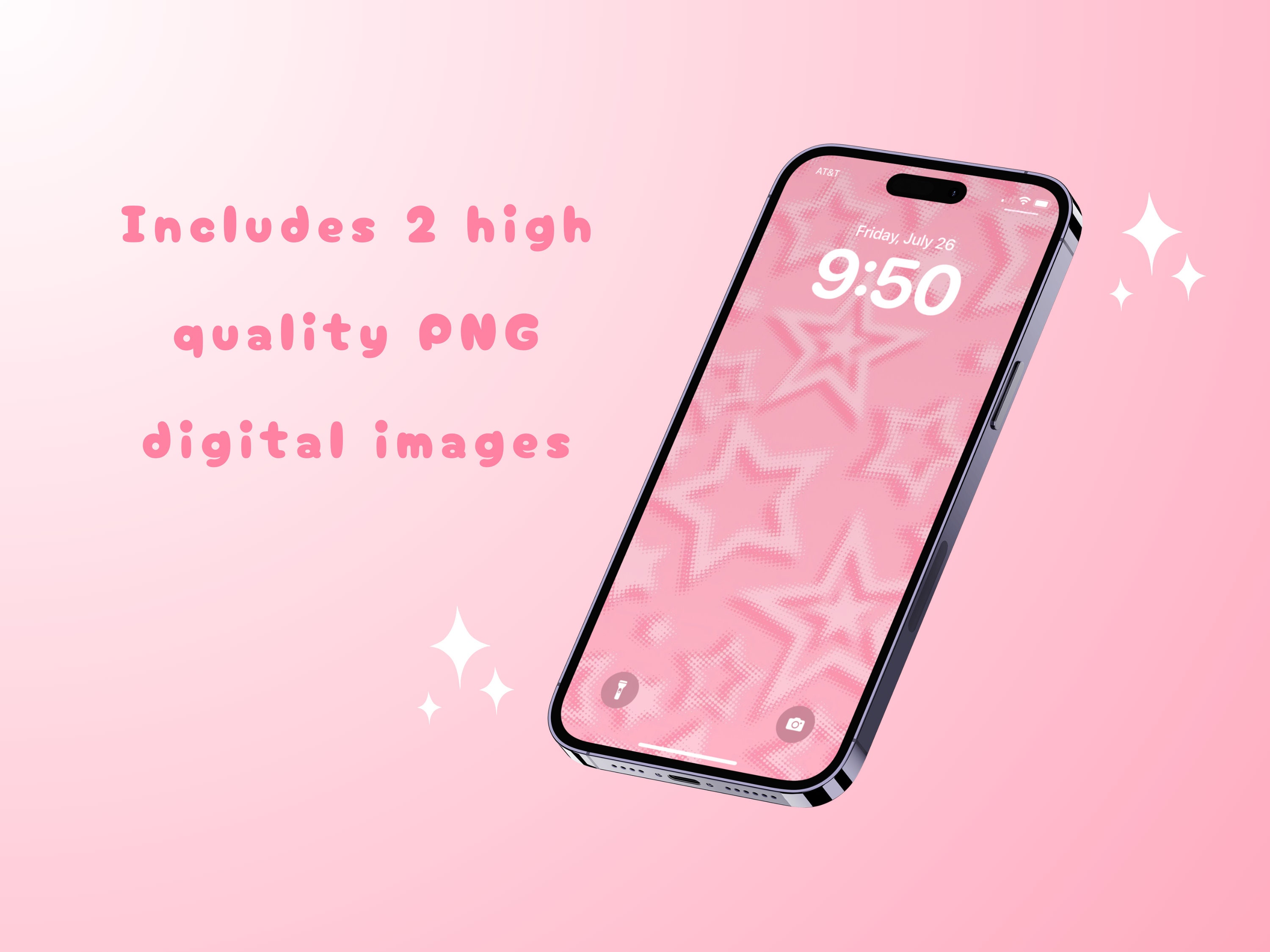 Y2K Star Phone Wallpaper Set | Aesthetic Halftone iPhone Wallpaper ...