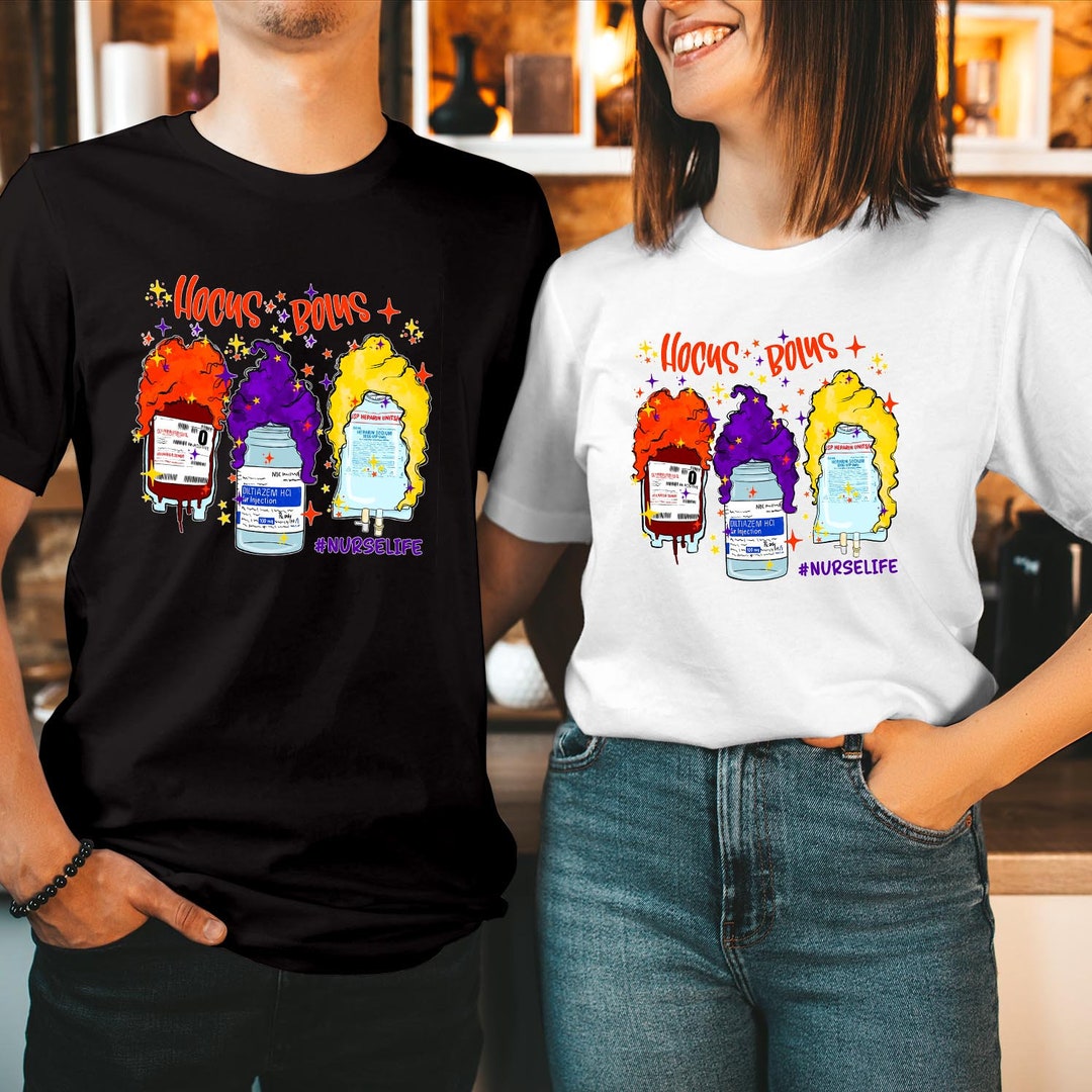 TSHIRT 1771 Hocus Bolus Nurse Life Halloween T-shirt Spooky Season ...