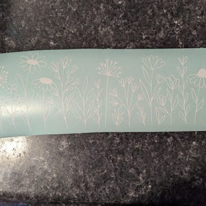 Wildflower Car Window Vinyl Decal - Etsy