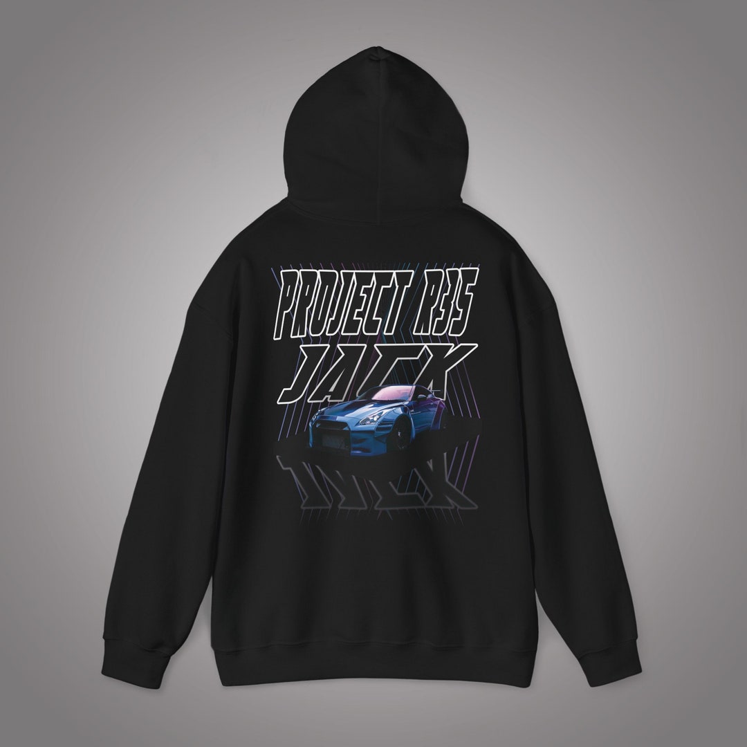Project R35 Oversized Hoodie Nissan, Gtr, R35, Jdm, Car, Merch, Drift ...