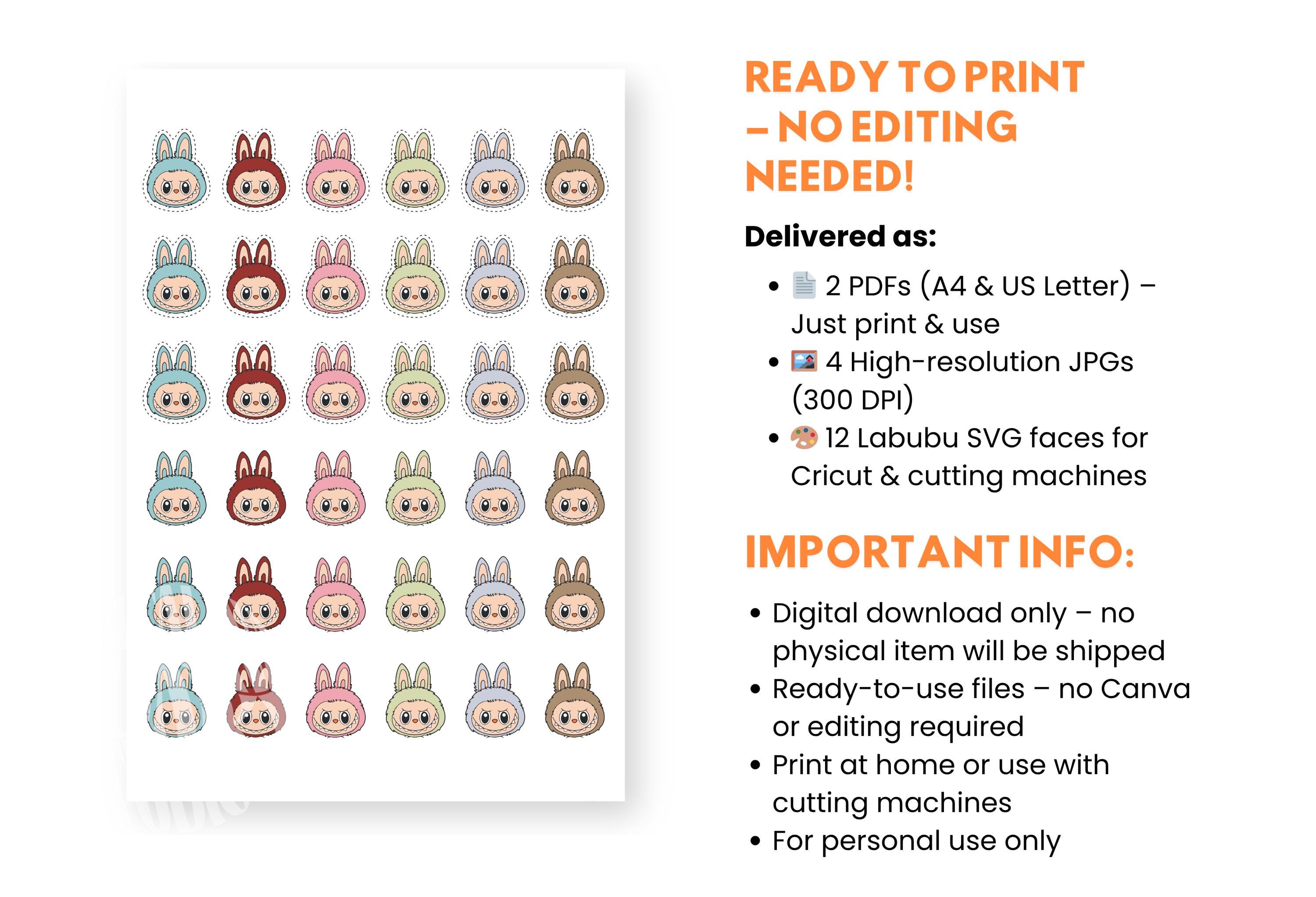 Buy Labubu Printable Reward Chart for Kids Behavior Tracker With SVG ...