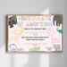 Elephant Adoption Certificate Canva Template | Instant Download 7x5 ...