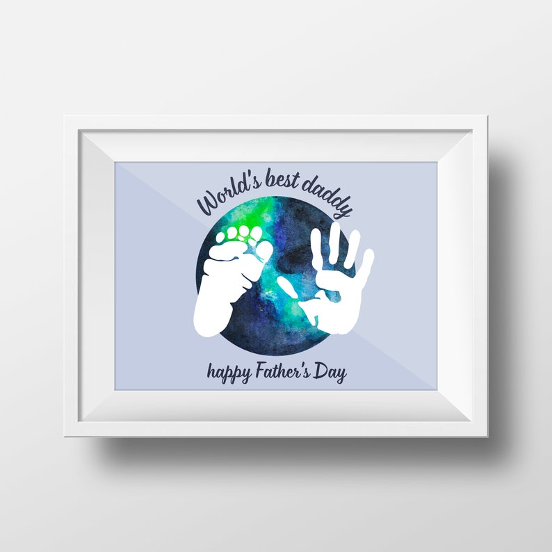 Father's Day Handprint Art Craft | Gift From Kids | Fathers Day ...