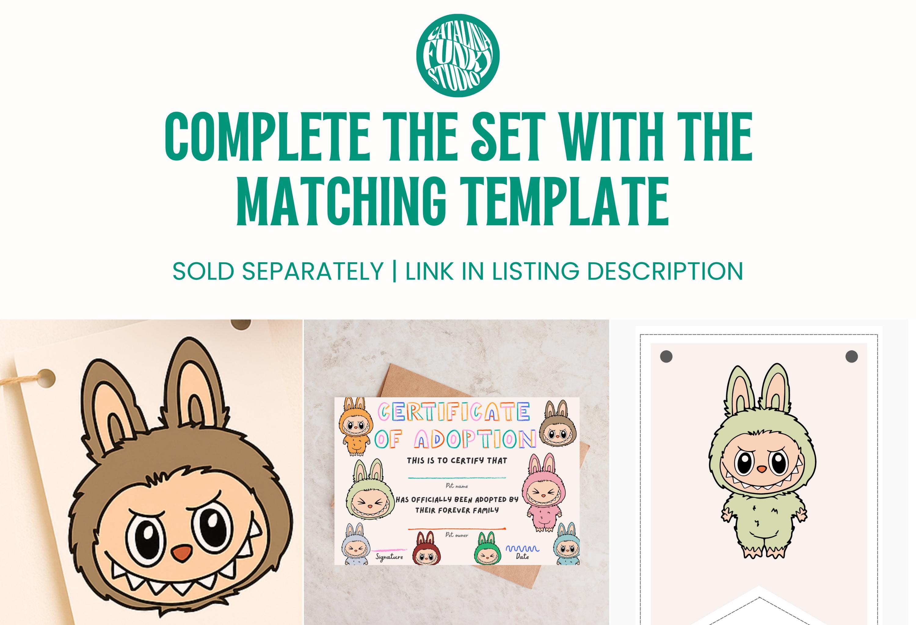 Buy Labubu Printable Reward Chart for Kids Behavior Tracker With SVG ...