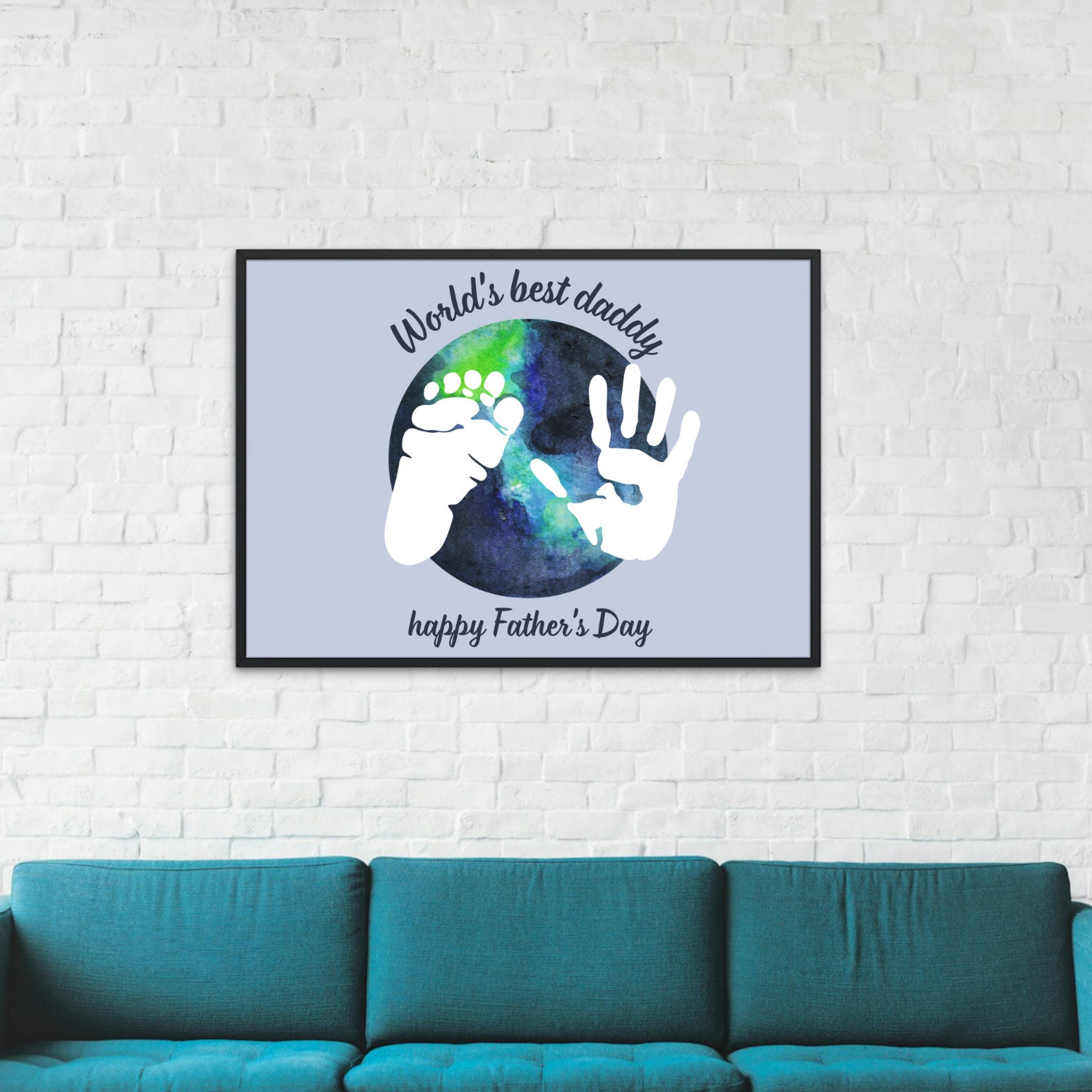 Father's Day Handprint Art Craft | Gift From Kids | Fathers Day ...