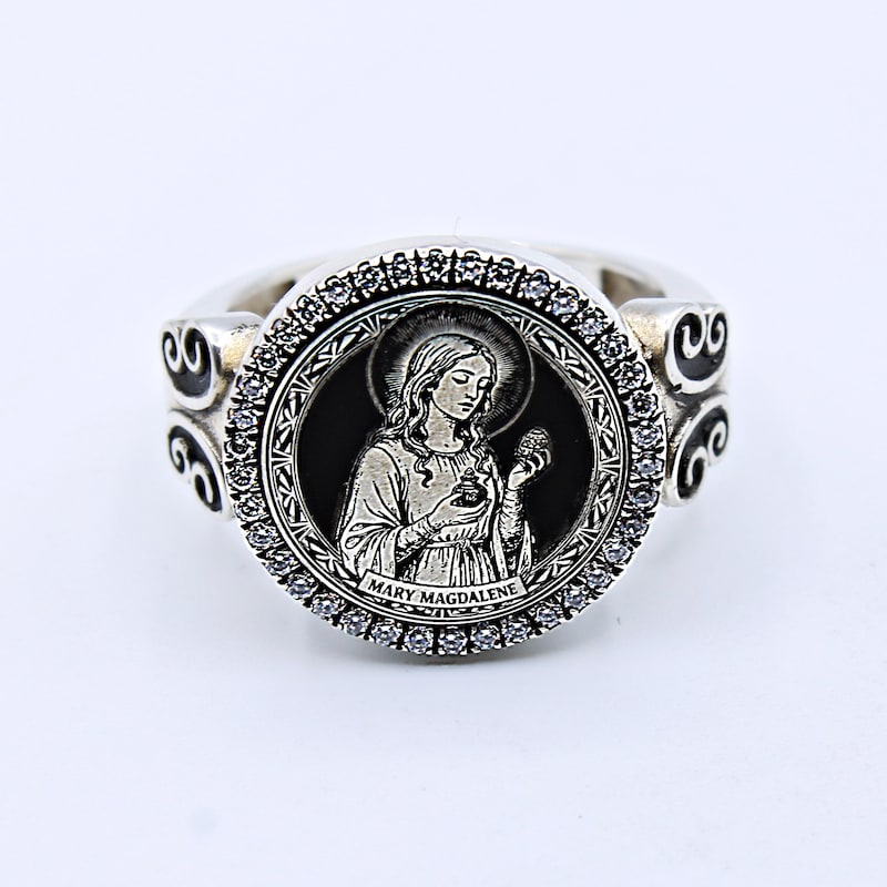 Moissanite Mary Silver - Etsy