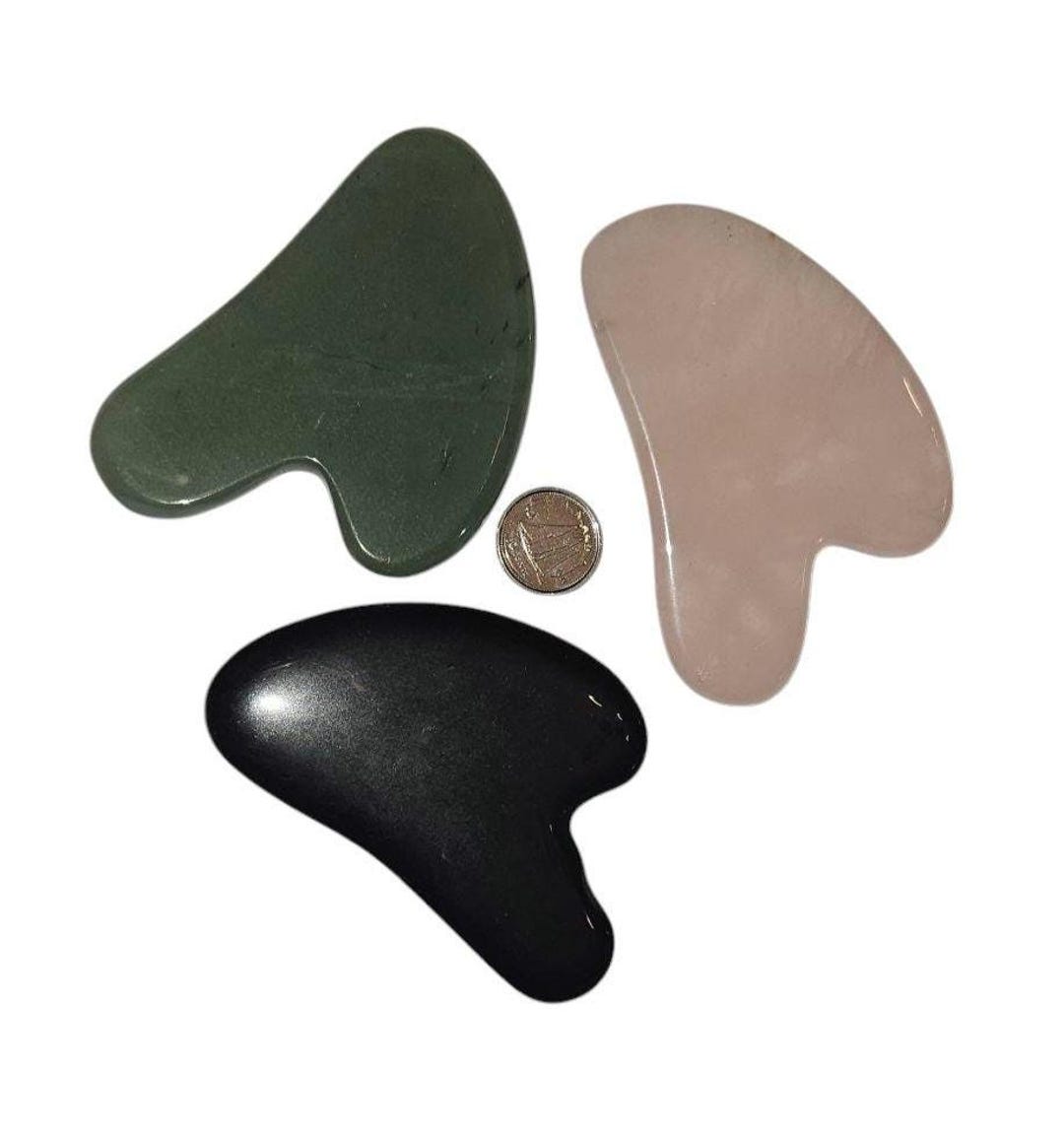 Gua Sha Crystal Facial Message Tool. Available in Green Aventurine ...