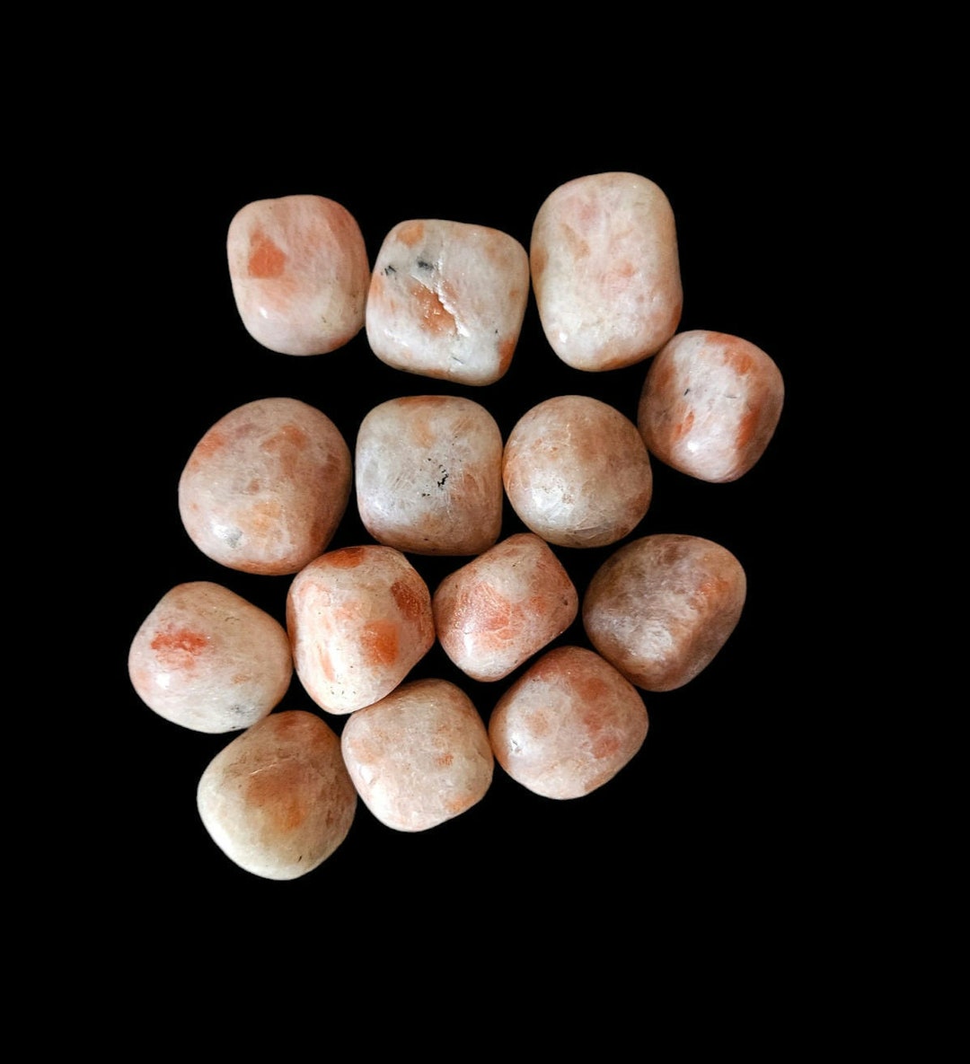 Sunstone Tumbled Crystals: Polished Gemstones From India - Etsy