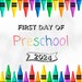 Pre-k 3/preschool First and Last Day Signs 2024-2025 - Etsy