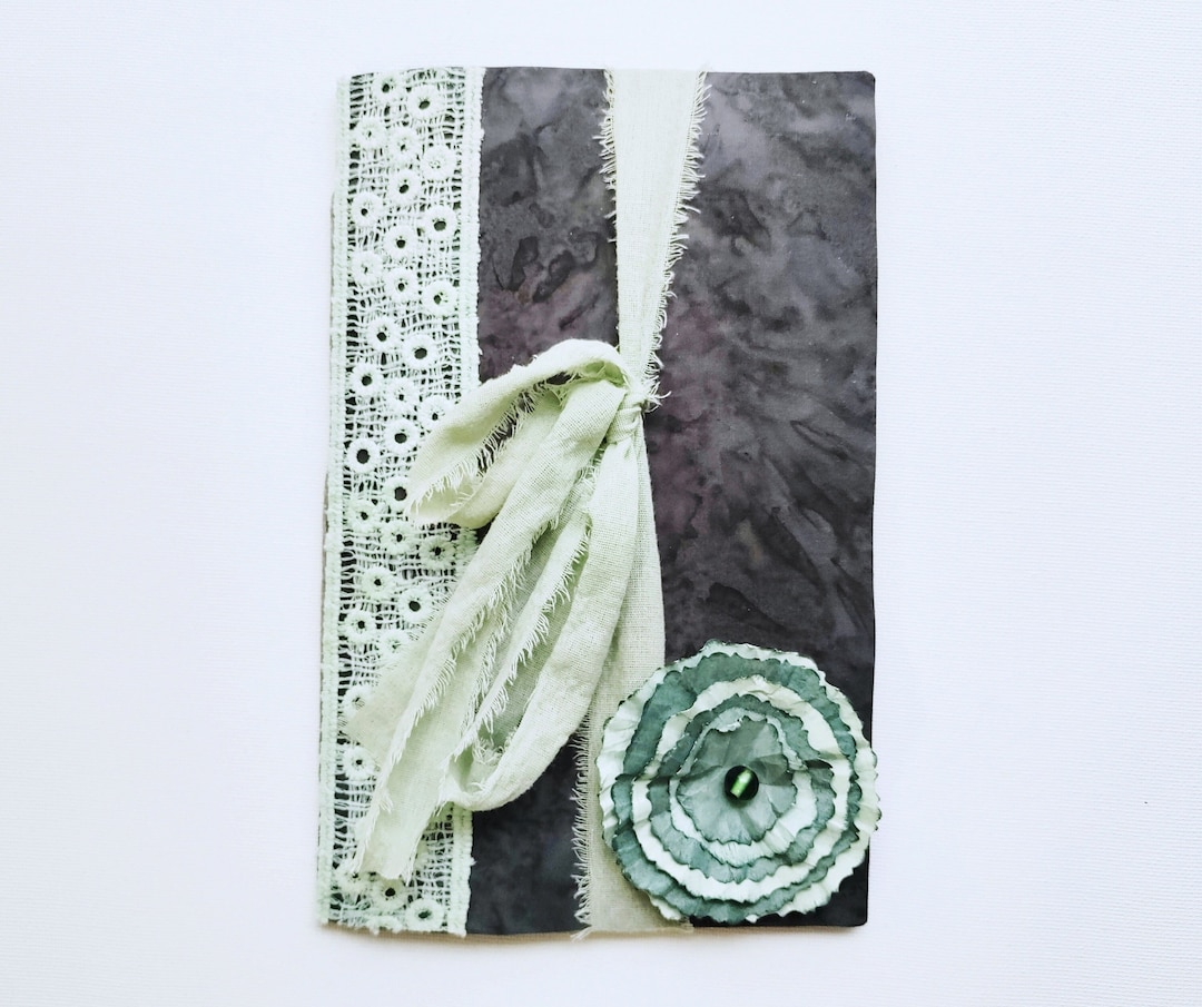 Blank Junk Journal, Green Junk Journal, Empty Journal for You to ...
