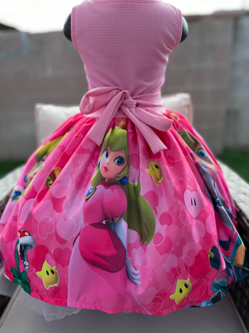 Princess Peach Dress - Etsy