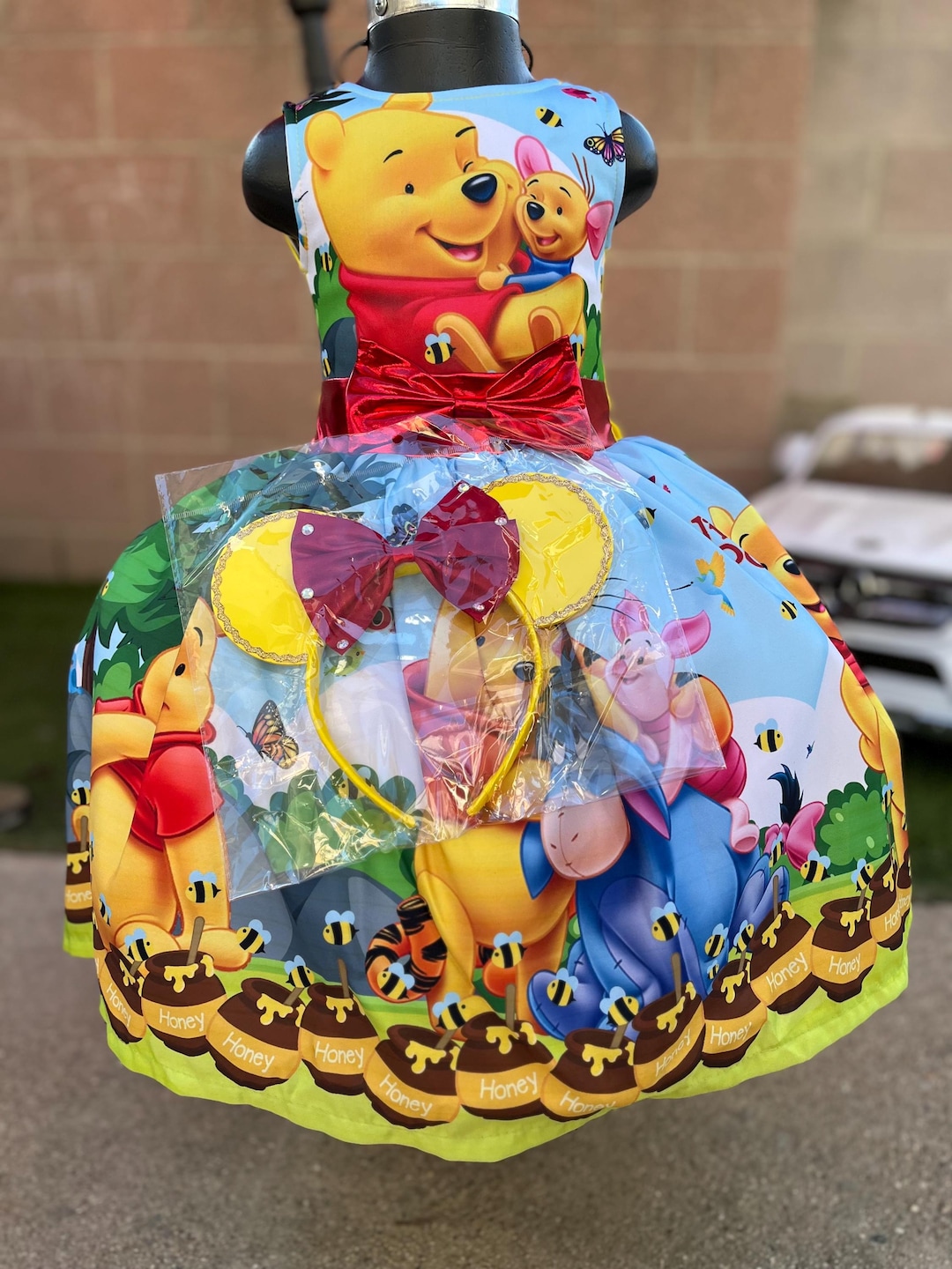 Winnie the Pooh Dress - Etsy