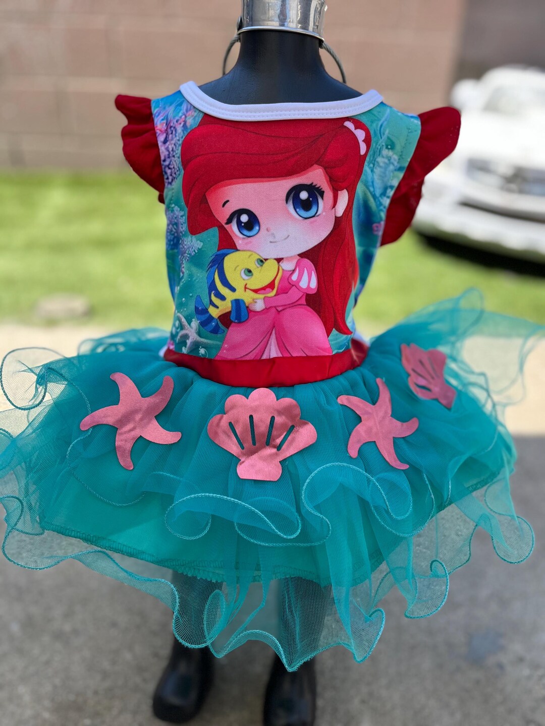 Ariel/little Mermaid Baby Dress - Etsy