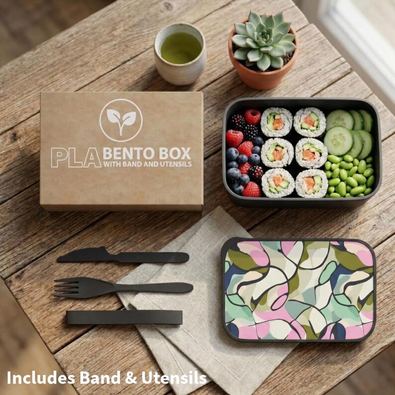 Bento Box, Eco Friendly, Plastic Free PLA Lunch, Sustainable Gift ...