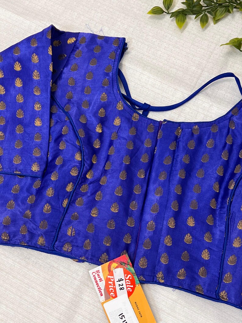 Royal Blue Silk Blouse - Etsy