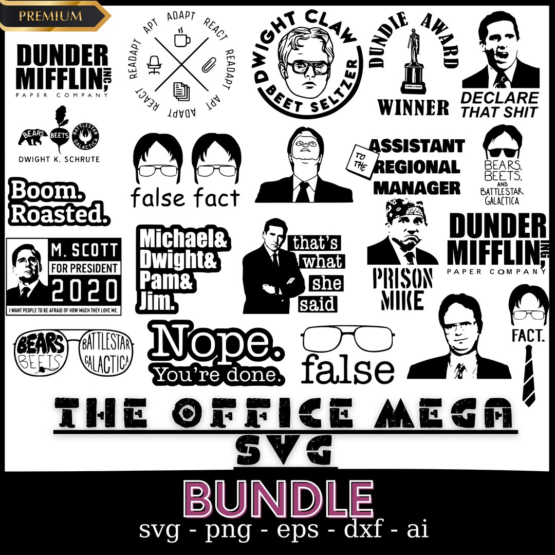 The Office SVG, the Office Svg Files for Cricut, the Office Tv Show ...