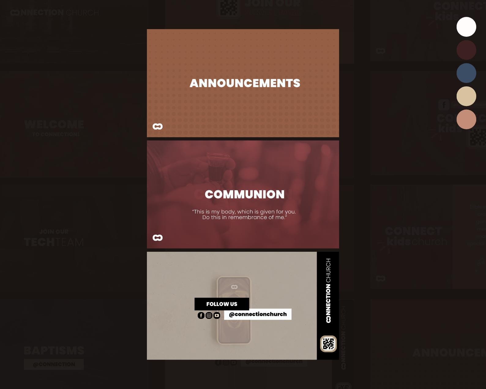 10 Modern Church Pre-service Slides Canva Templates,church Event ...