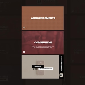 10 Modern Church Pre-service Slides Canva Templates,church Event ...