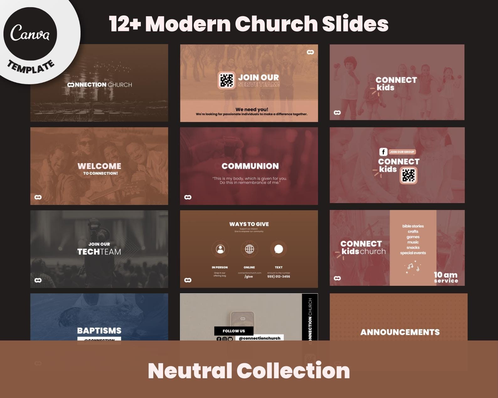 10 Modern Church Pre-service Slides Canva Templates,church Event ...