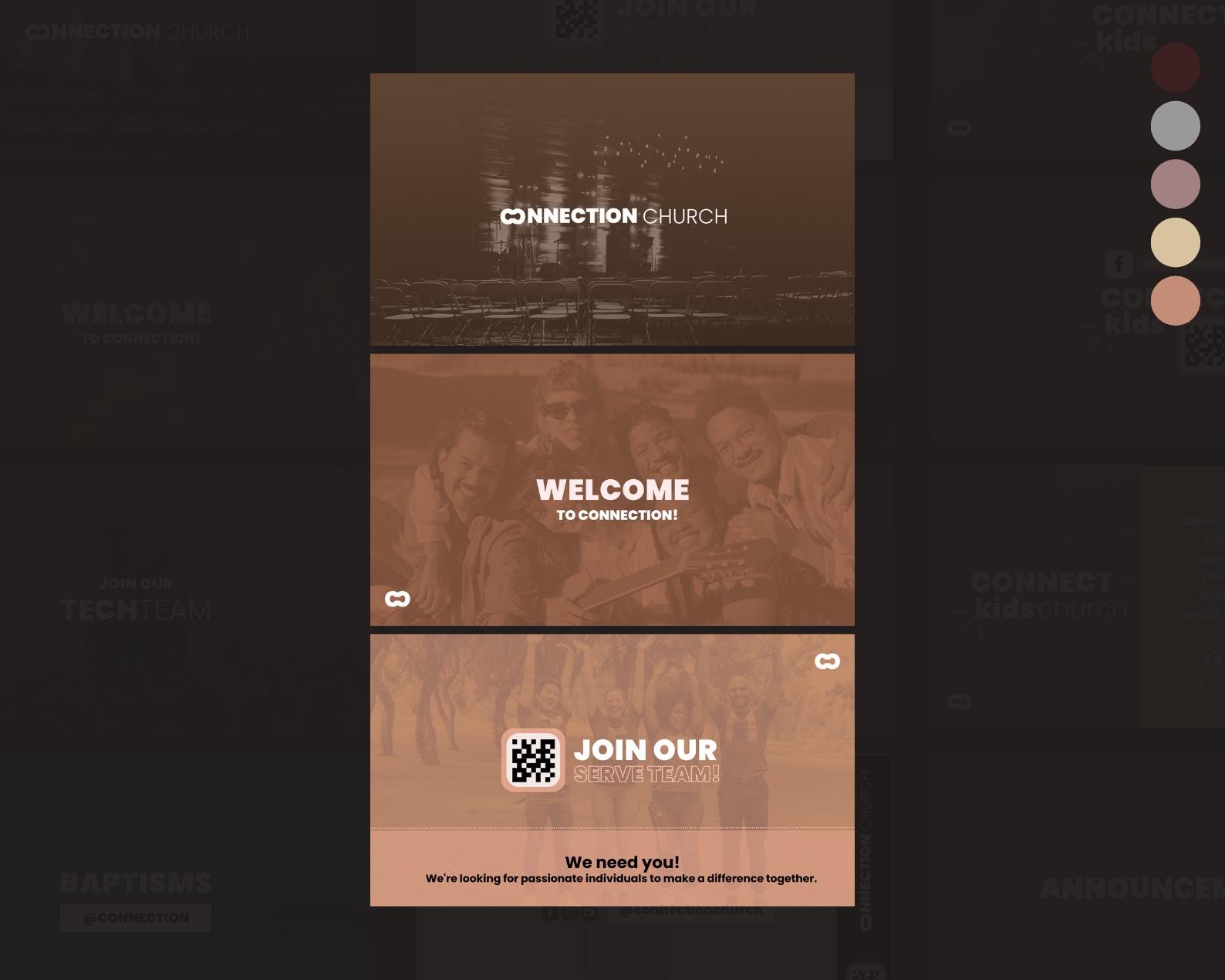 10 Modern Church Pre-service Slides Canva Templates,church Event ...