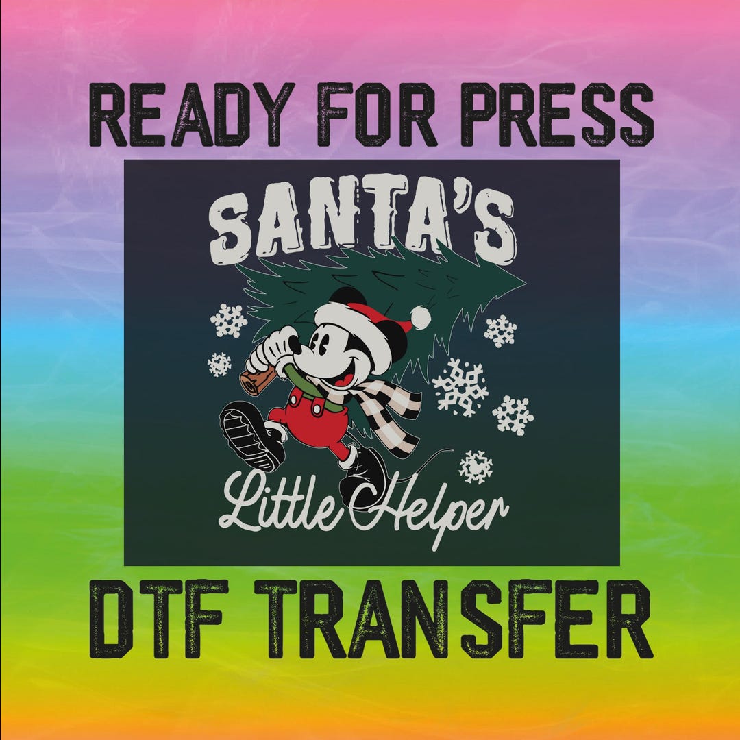 Disney Classic Mickey Mouse Santa's Little Helper Ready to Press ...