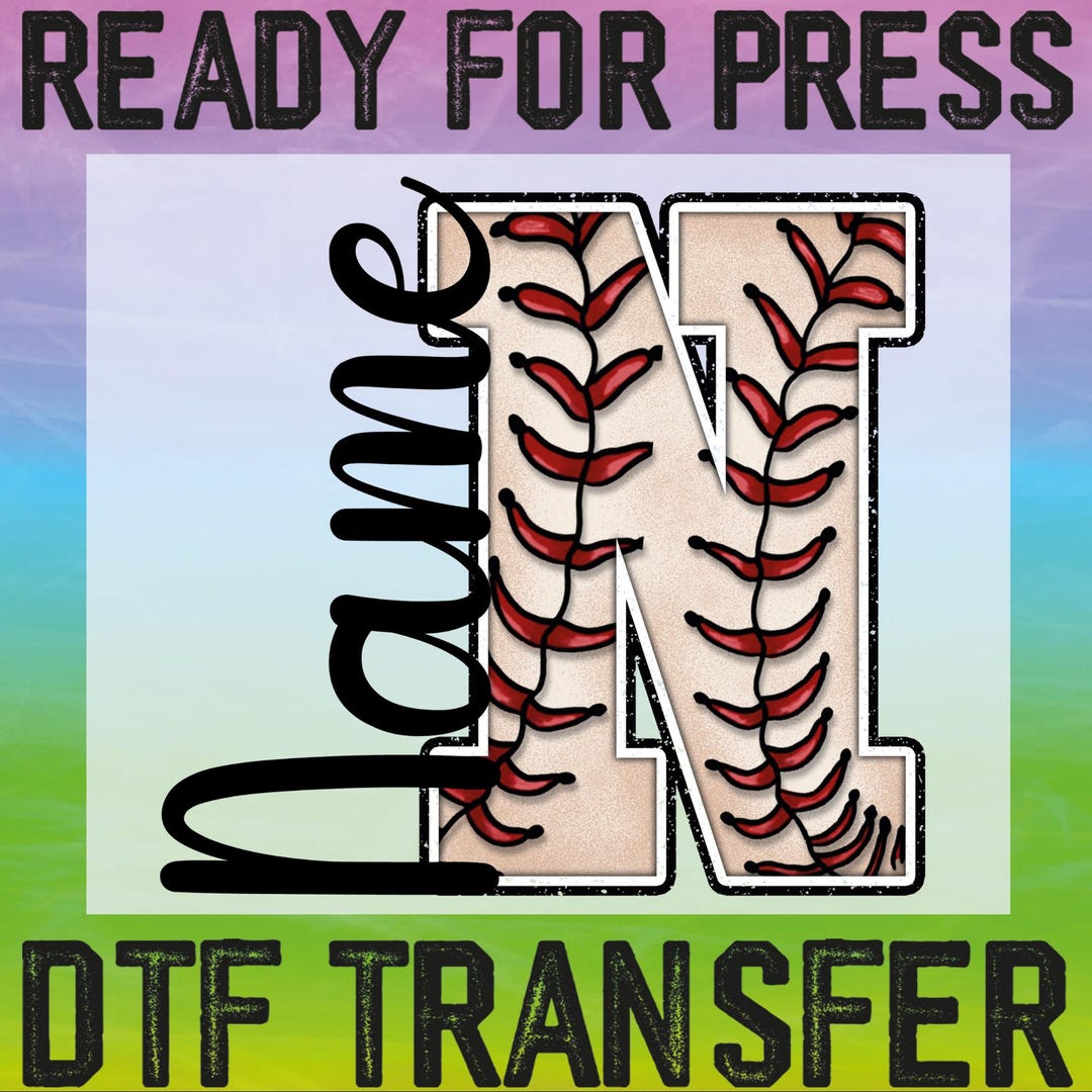 Custom Baseball Name and Number Ready to Press, Personalized Baseball ...