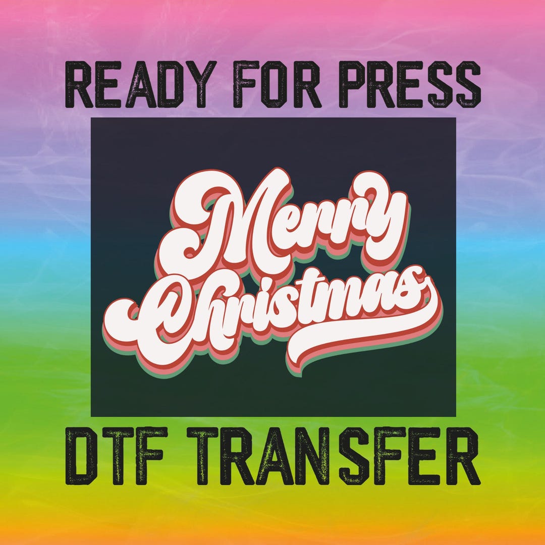 Merry Christmas Ready to Press, Merry Christmas Season Dtf, Merry ...