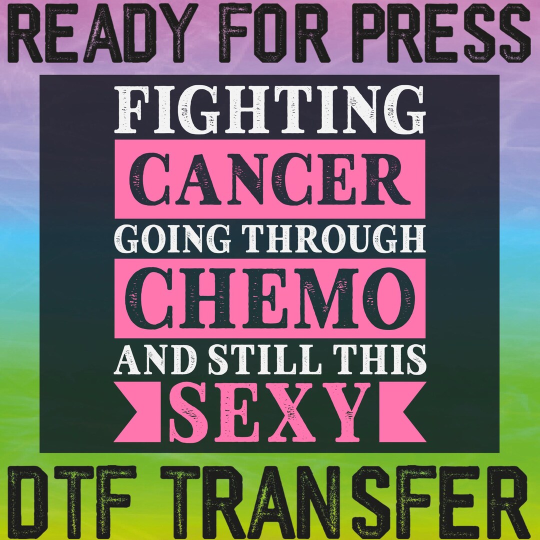 Cancer Fighter Ready to Press, Breast Cancer Awareness Heat Transfer ...