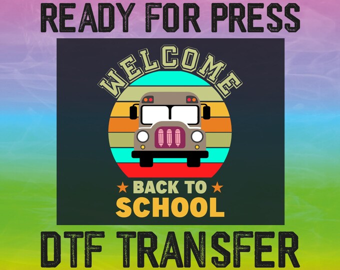 Love School Bus DTF Transfer, School Dtf Transfer, Back to School ...
