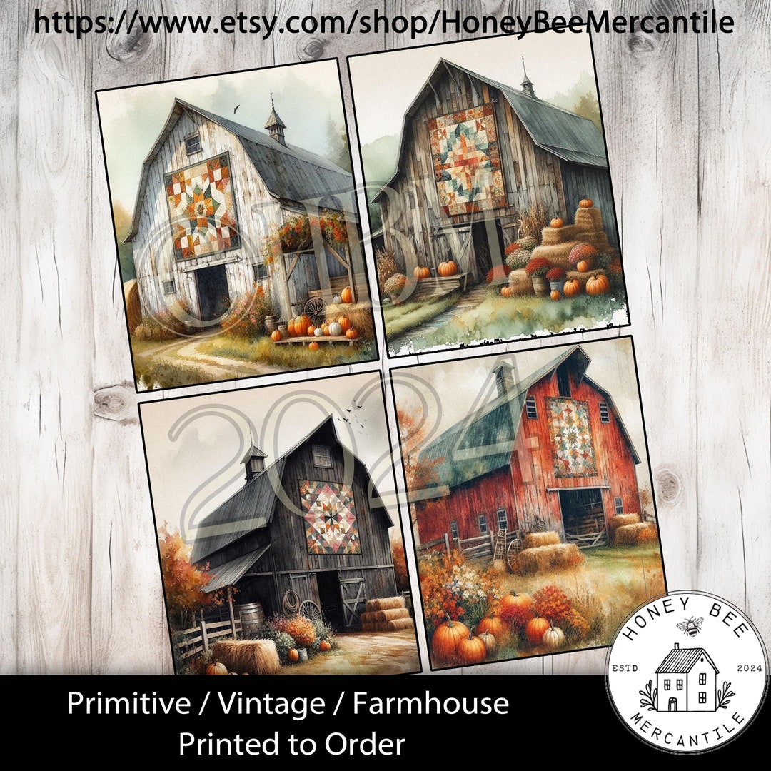 Vintage, Primitive, Rice Prints, Decoupage, Rice Paper, Craft Supplies ...