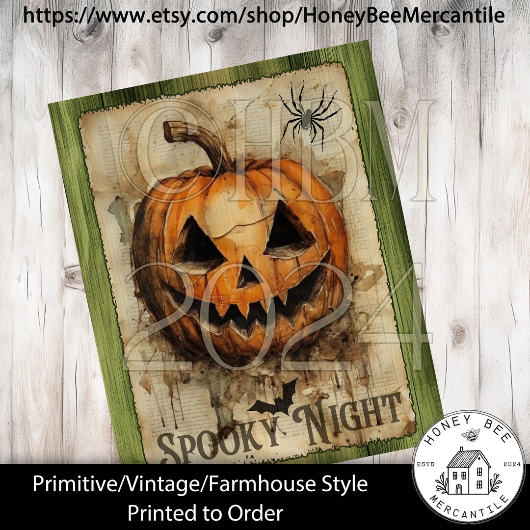 Vintage Primitive Farmhouse Style 8x10 Rice Print, Use for Decoupage ...